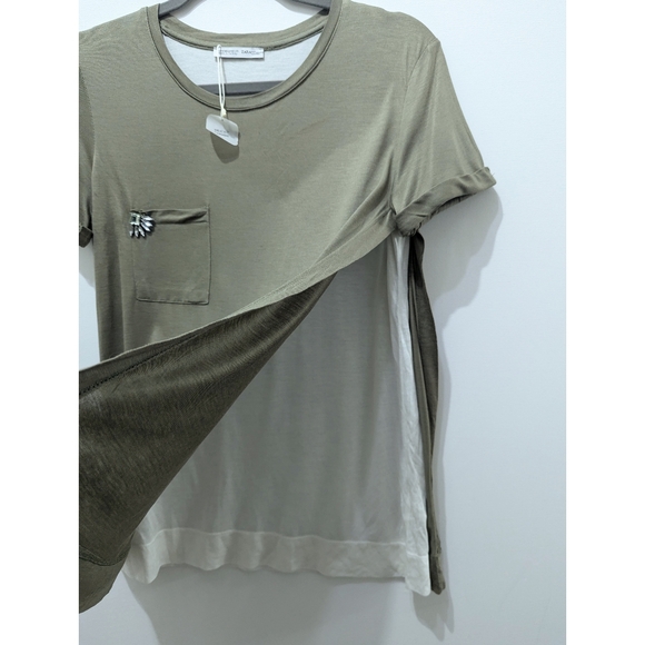 Zara | Tops | Zara Embellished Double Layered Tshirt Size M | Poshmark